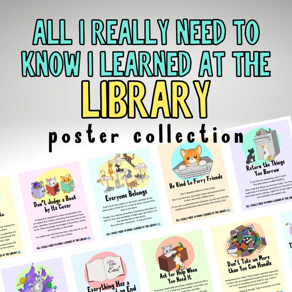 All I Really Need to Know I Learned in Kindergarten Poster - Etsy