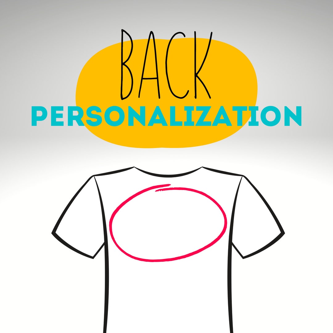 Personalized Back - Add Text or Logo to a Shirt in the Shop - Etsy