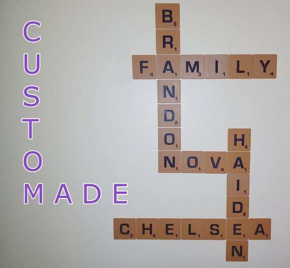 3D Scrabble Tiles Customizable Art Mounting Stickers - Etsy Australia