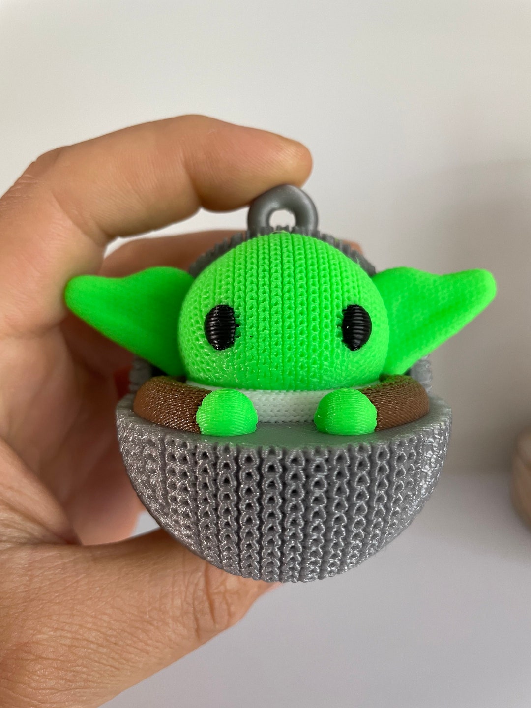Knitted Grogu - Baby Yoda - 3D Printed - Ornament - Christmas ...