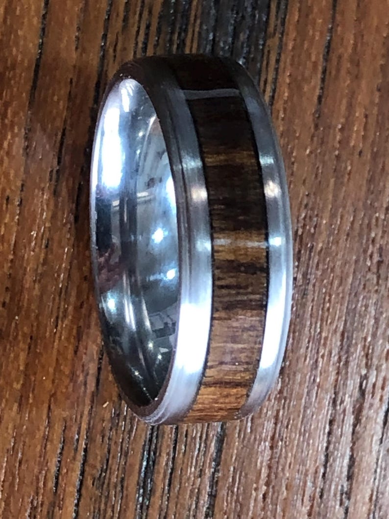Battleship Missouri Teak Inlay Ring - Etsy