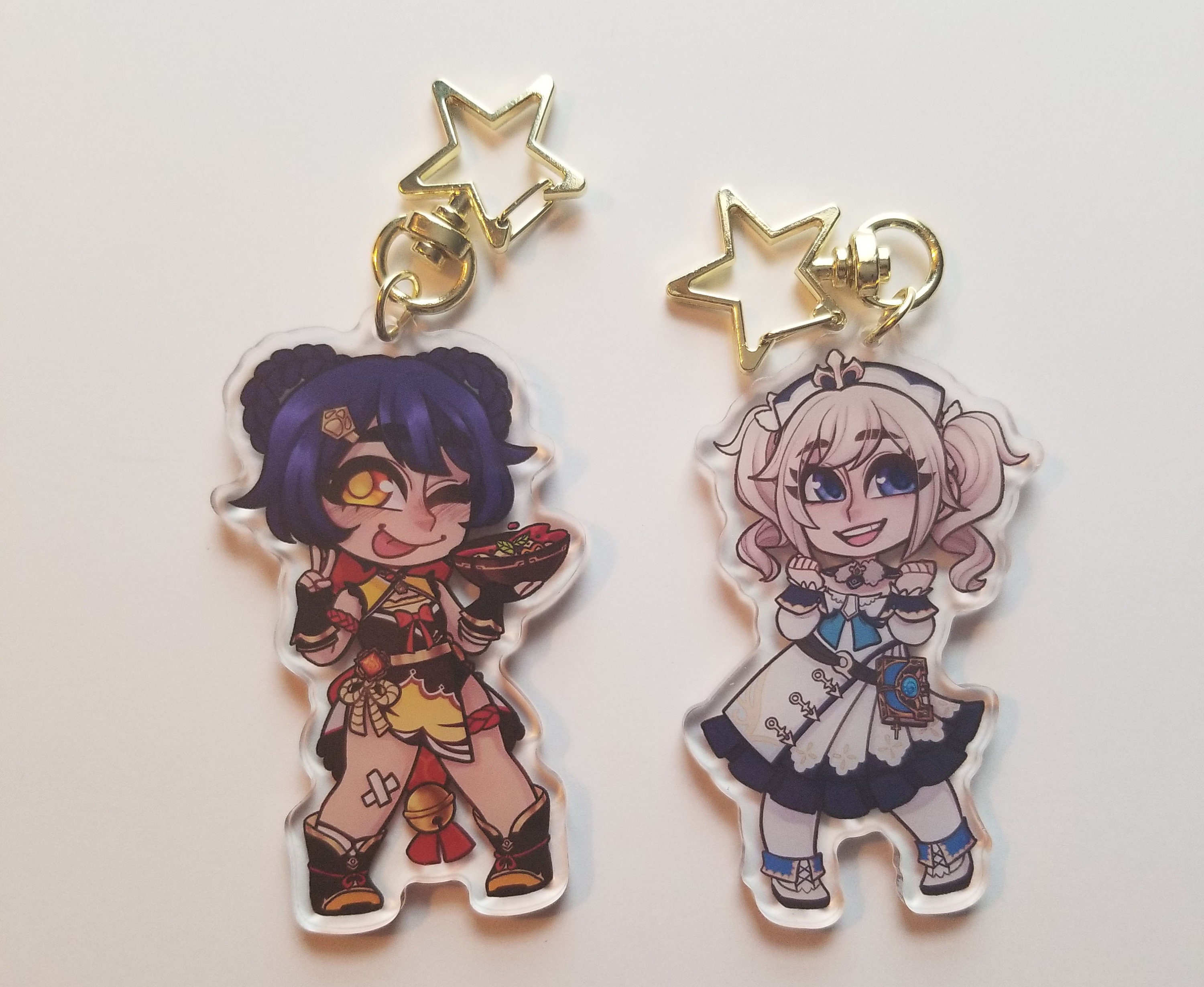 Genshin Impact 3 Chibi Acrylic Keychains - Etsy