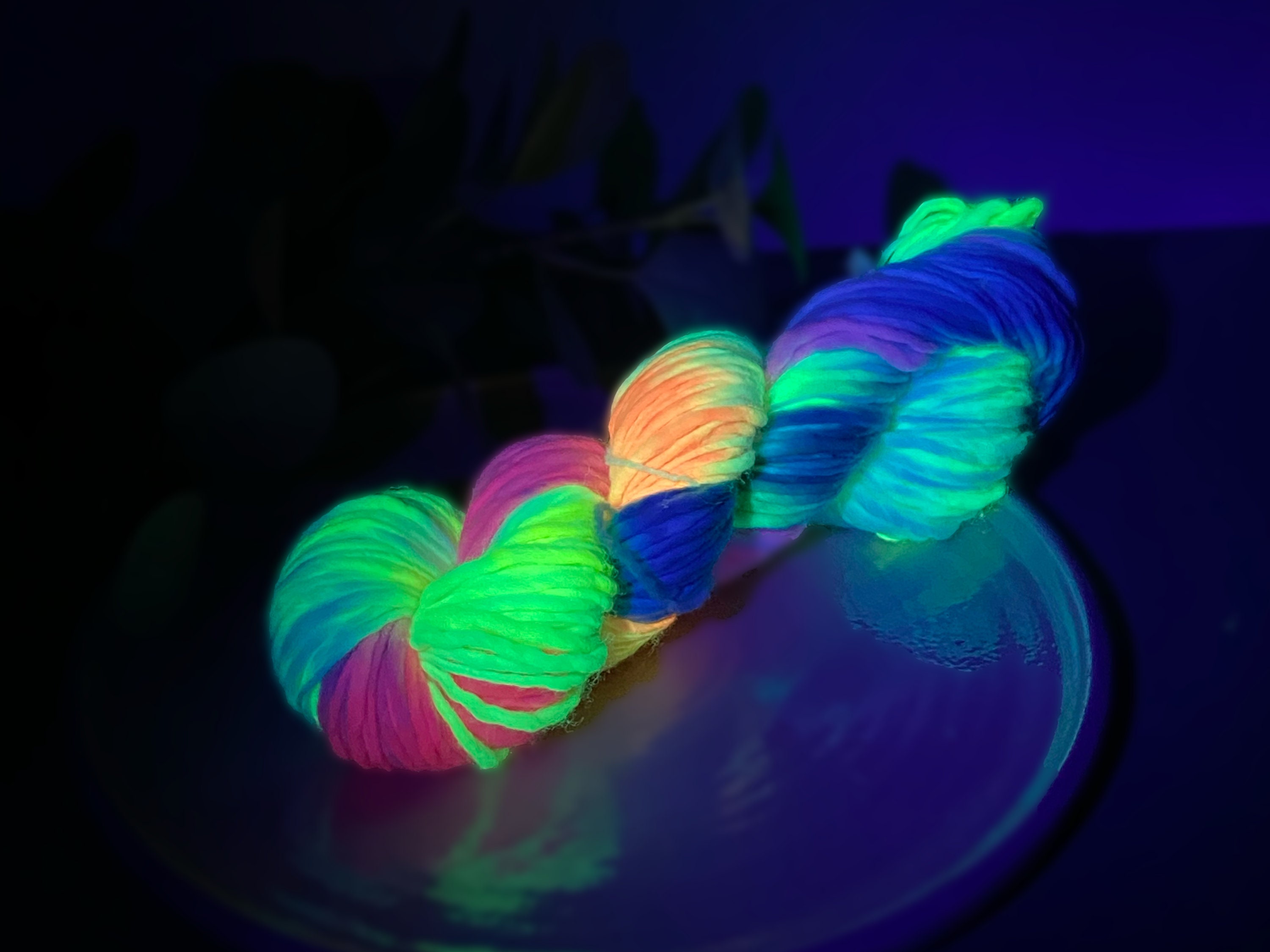 NEON LIGHTS Sock, Slub, Boucle, Chunky Fluorescent Yarn Unique Yarn for ...