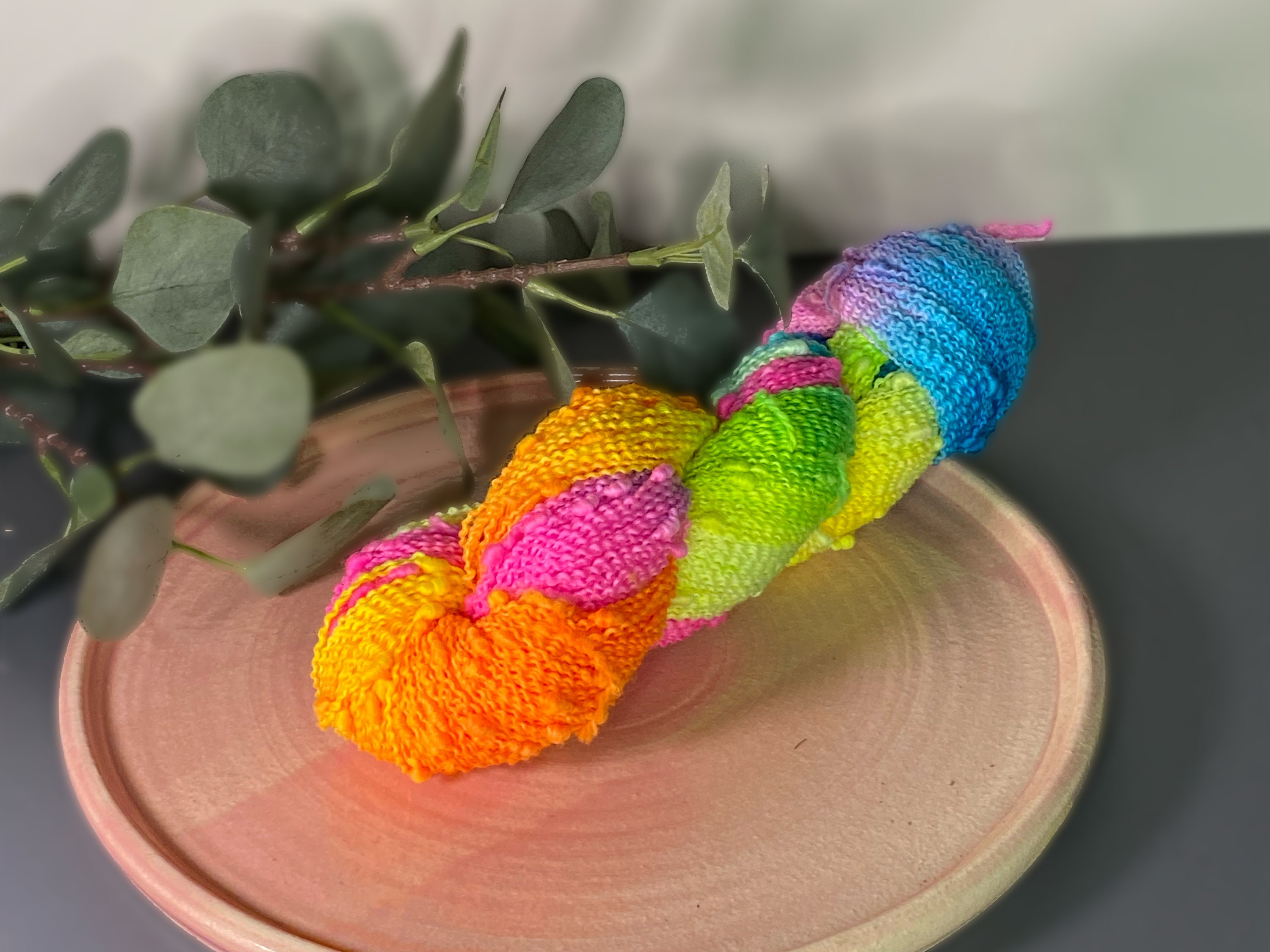 NEON LIGHTS Sock, Slub, Boucle, Chunky Fluorescent Yarn Unique Yarn for ...