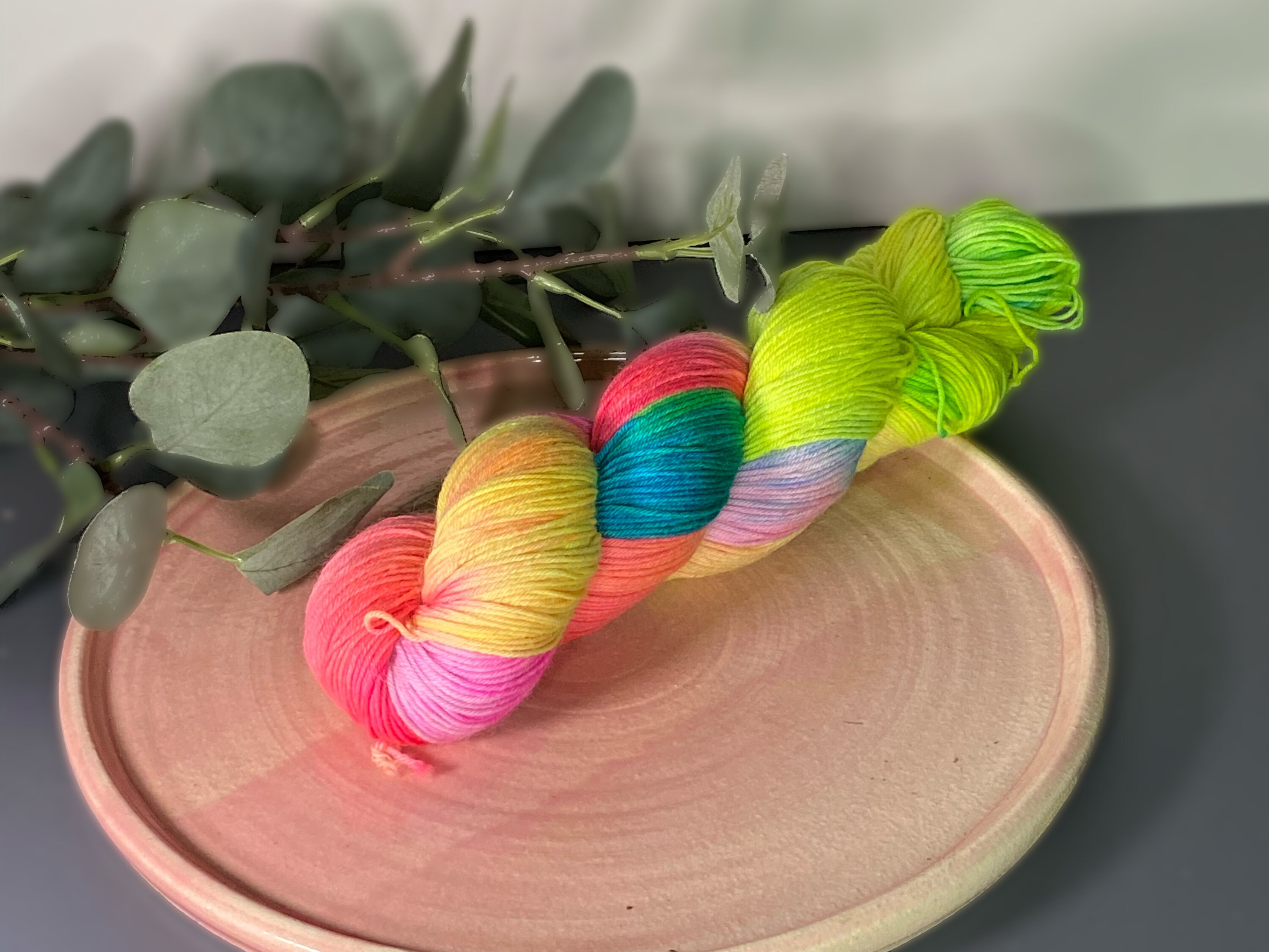 NEON LIGHTS Sock, Slub, Boucle, Chunky Fluorescent Yarn Unique Yarn for ...