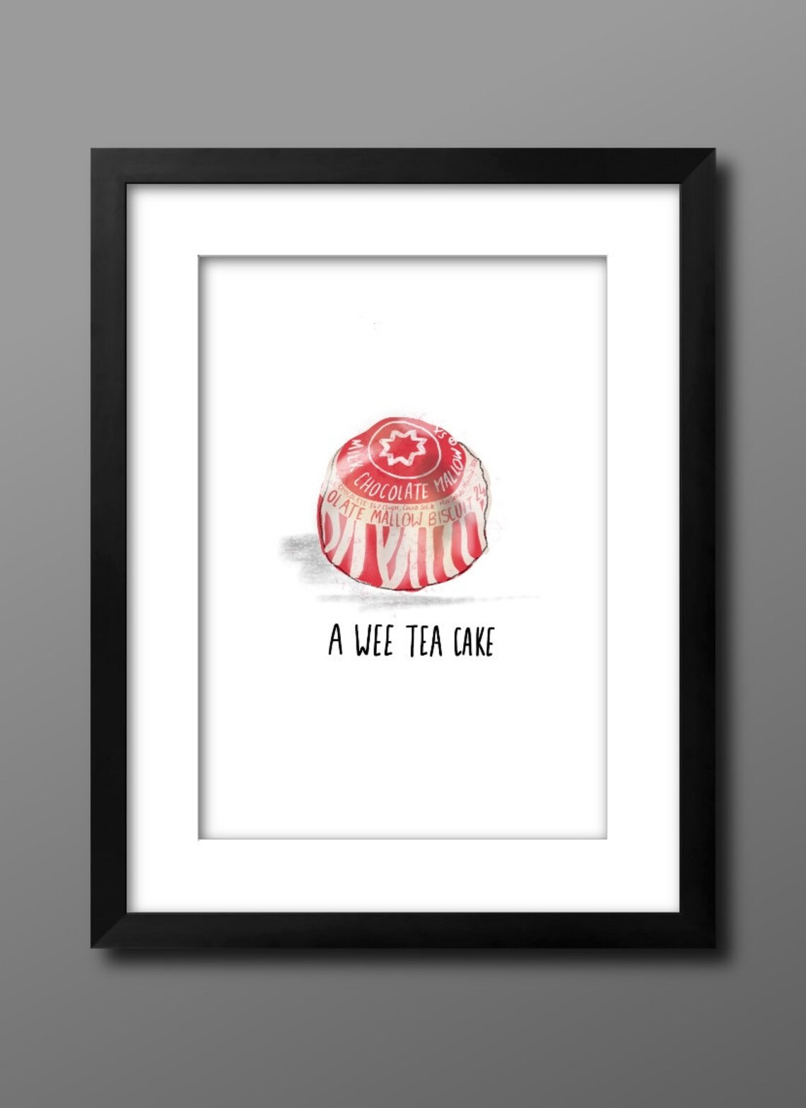 A Wee Teacake A4 Print - Etsy UK