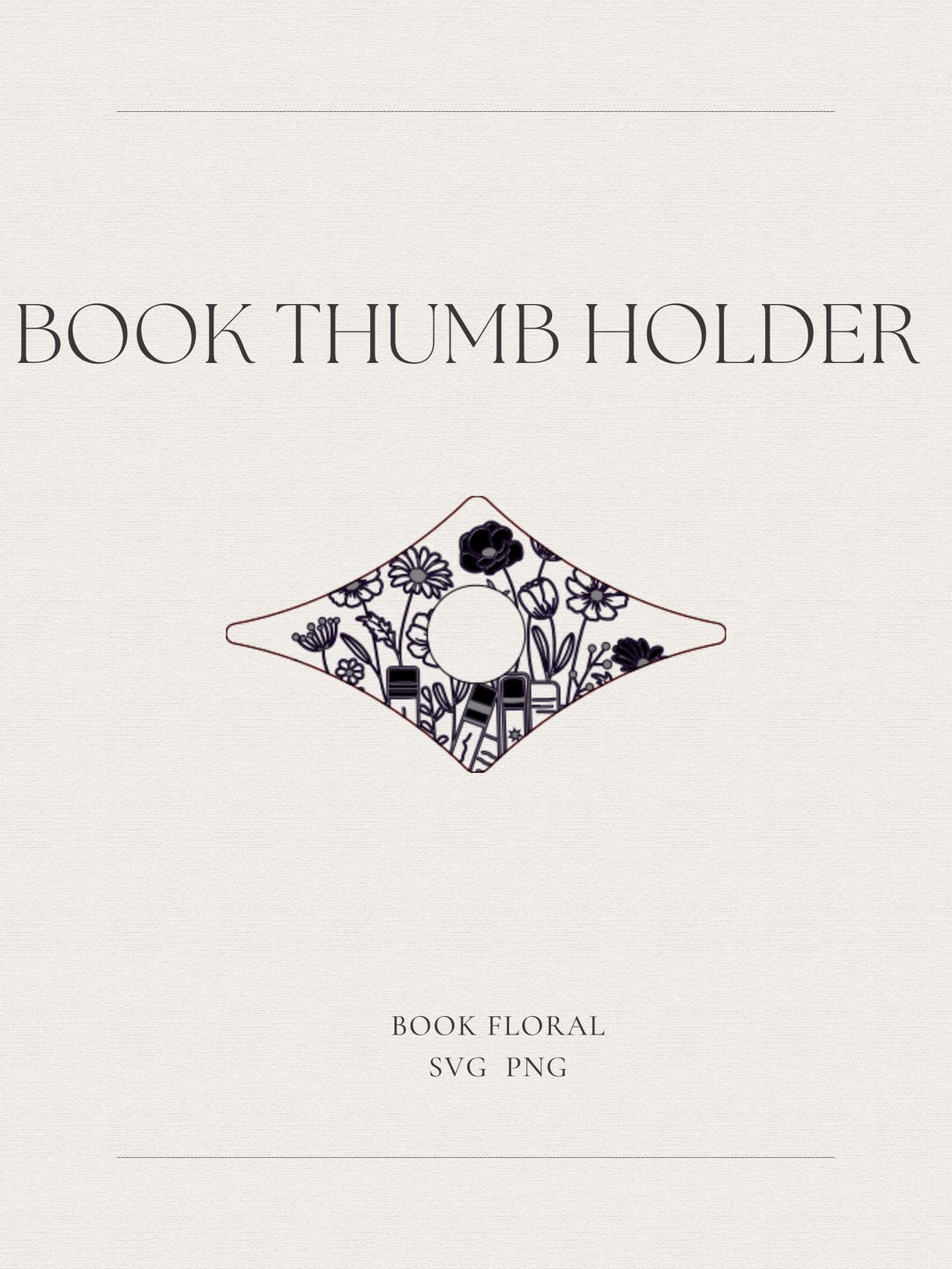 Book Floral Thumb Book Holder - Etsy
