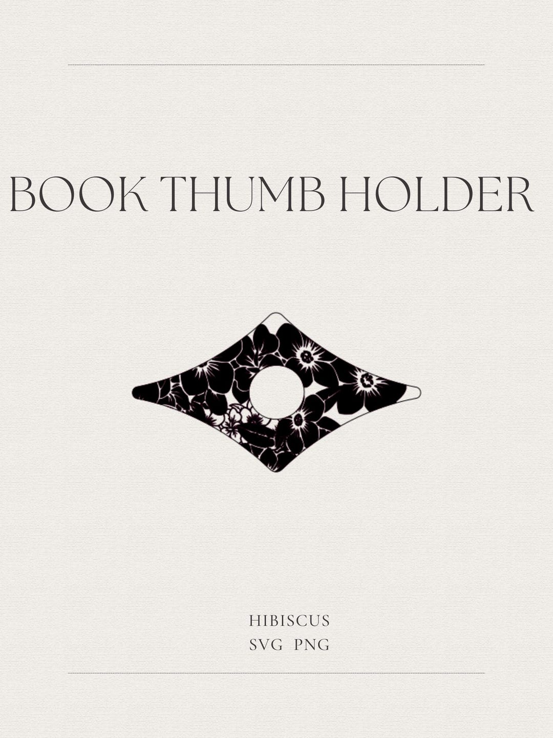 Hibiscus Thumb Book Holder - Etsy