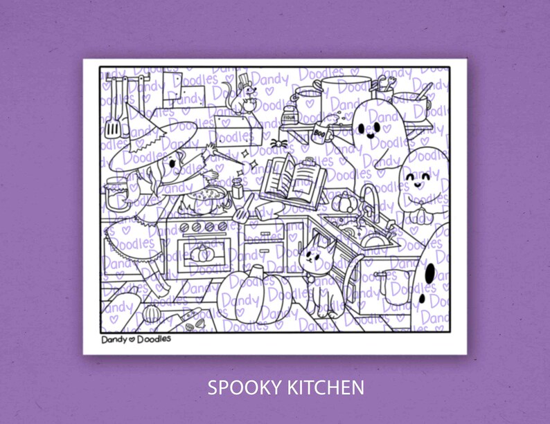 Fall Coloring Pages, Halloween Coloring Pages, Printables, Cozy ...