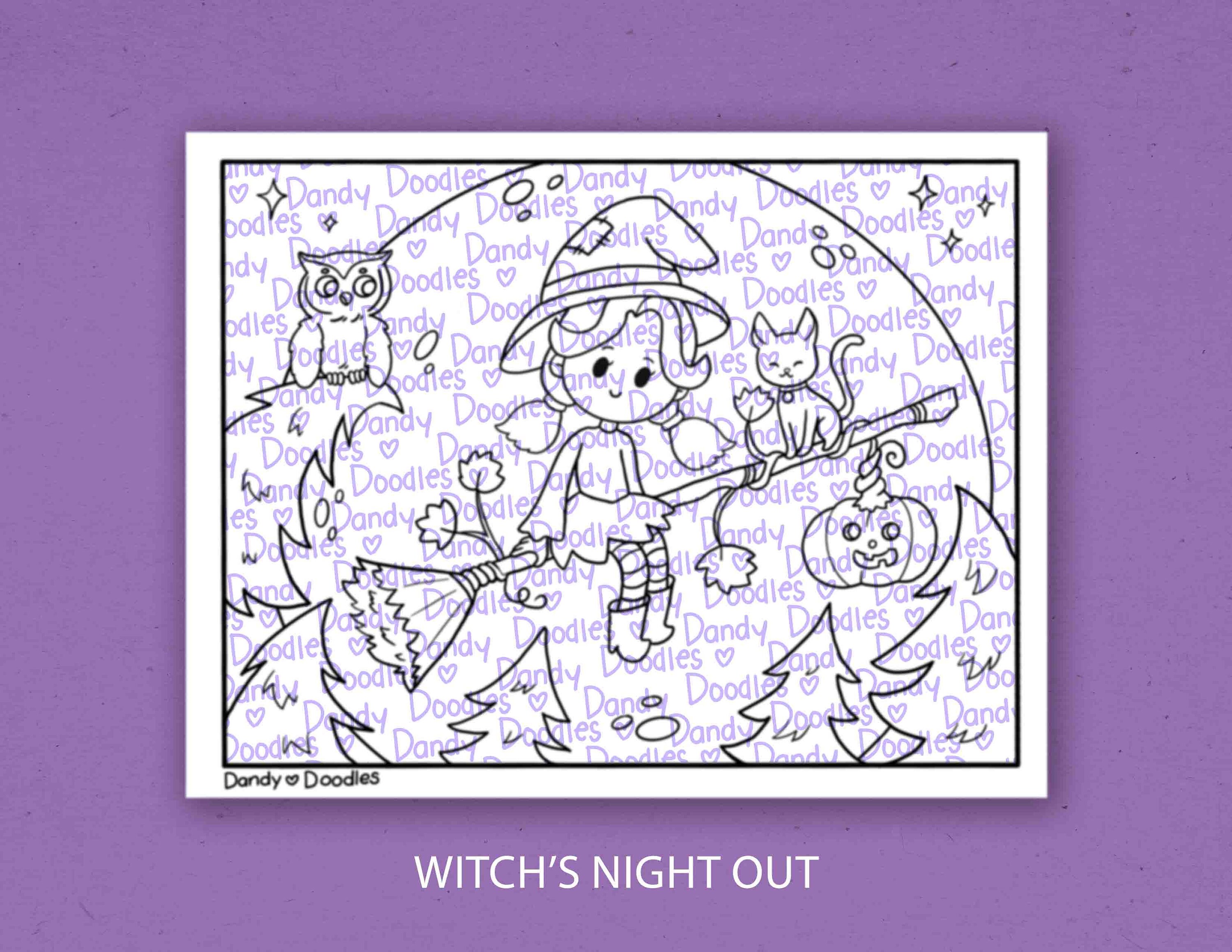 Fall Coloring Pages, Halloween Coloring Pages, Printables, Cozy ...