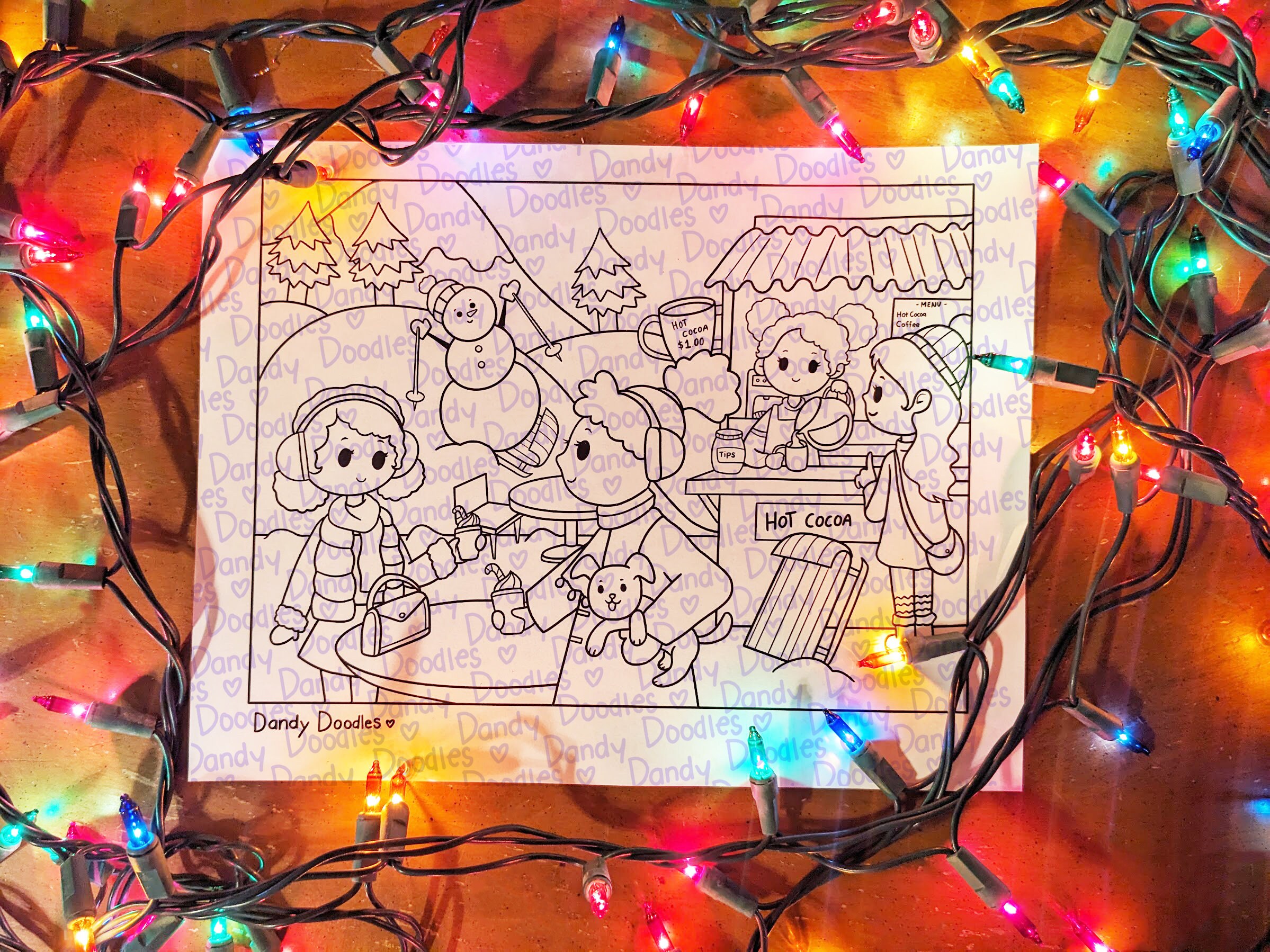 Winter Coloring Printables, Cozy Coloring - Etsy