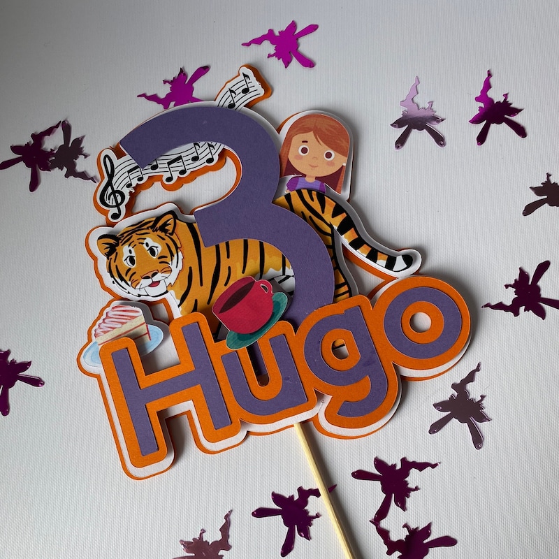 Tiger Cake Topper - Etsy UK