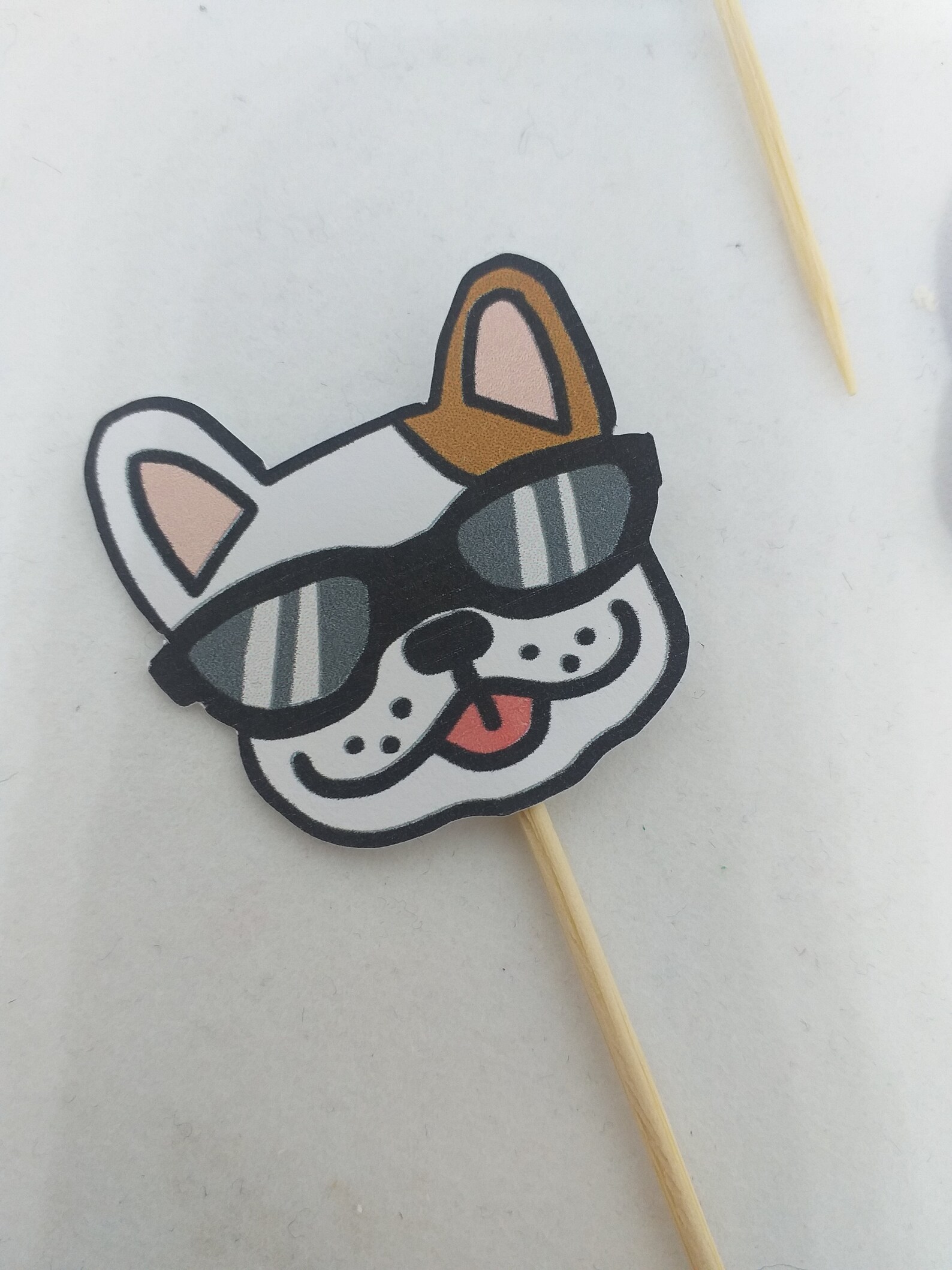 French Bull Dog Cupcake Toppers for Frenchie Lovers, Dogs Birthday Cake ...