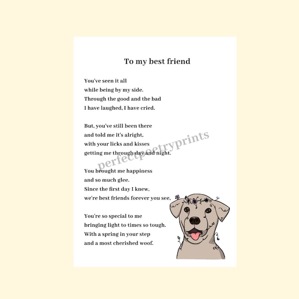Dog Poem - Etsy
