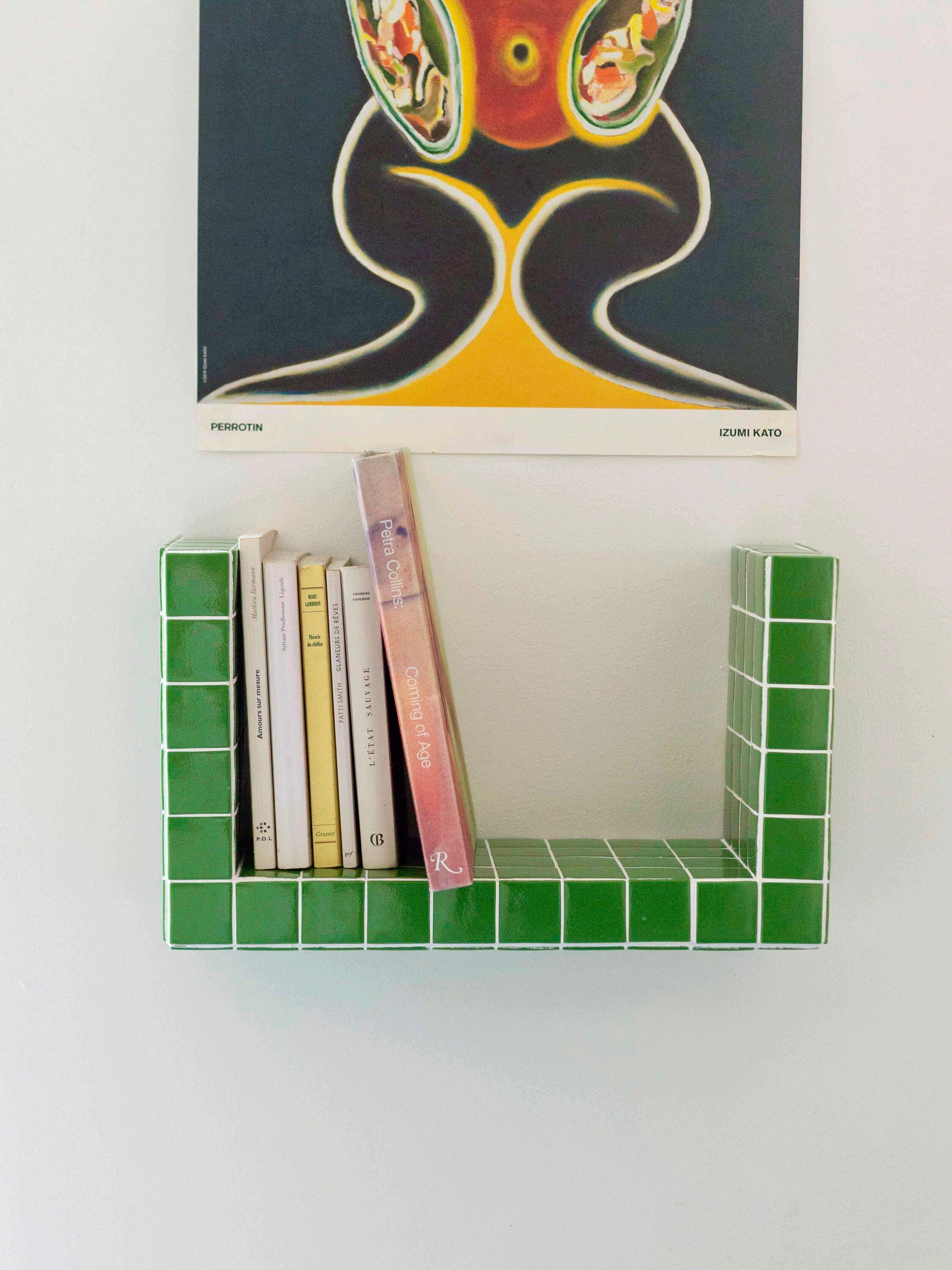 Tile Shelf - Tile Bookcase - Handmade Furniture - Tile Furniture - Home ...