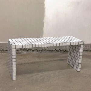 Tile Table - Tile Bench - Handmade Furniture - Coffee Table - Tile ...