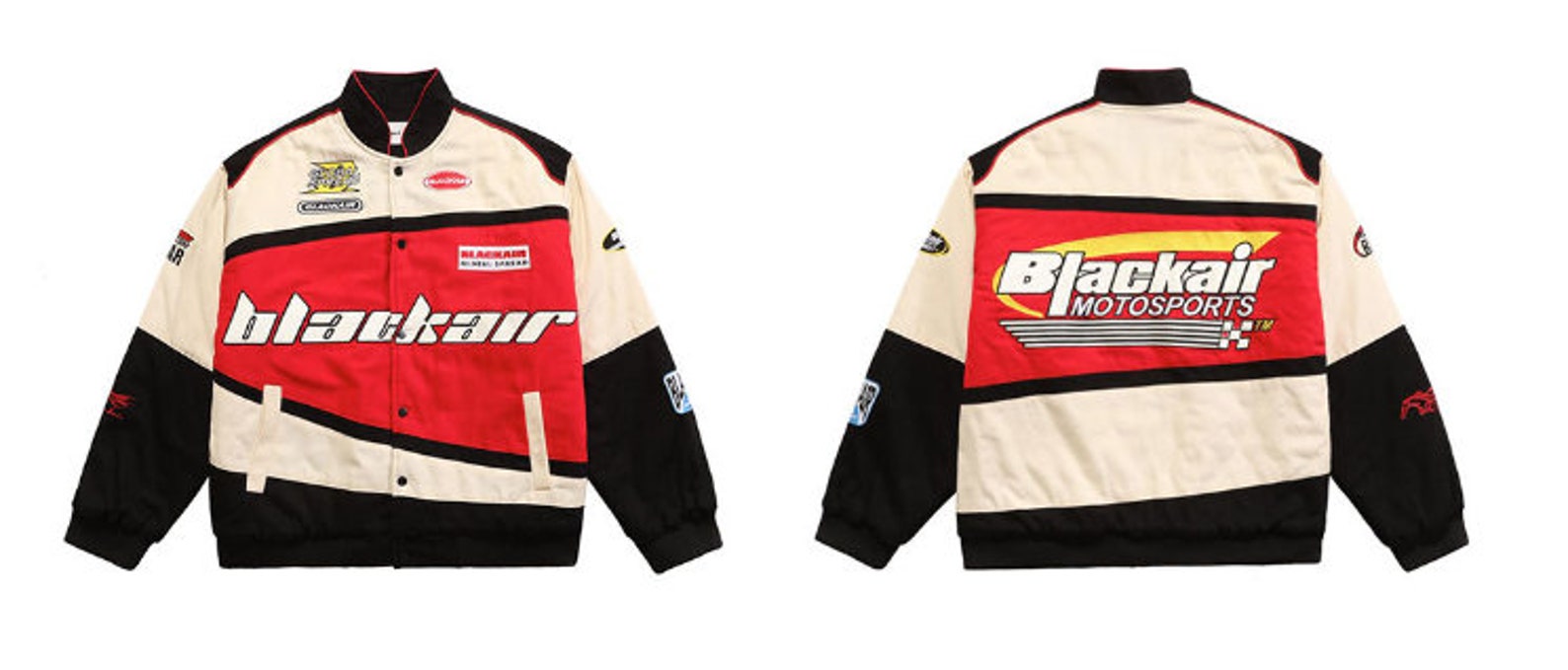 Vintage 2000s Style Racing Jacket Streetwear Fashion Varsity - Etsy