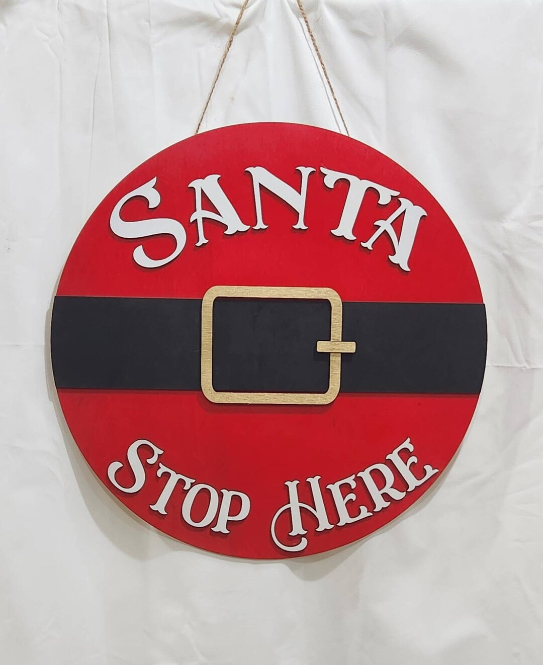 Santa Stop Here Sign - Etsy