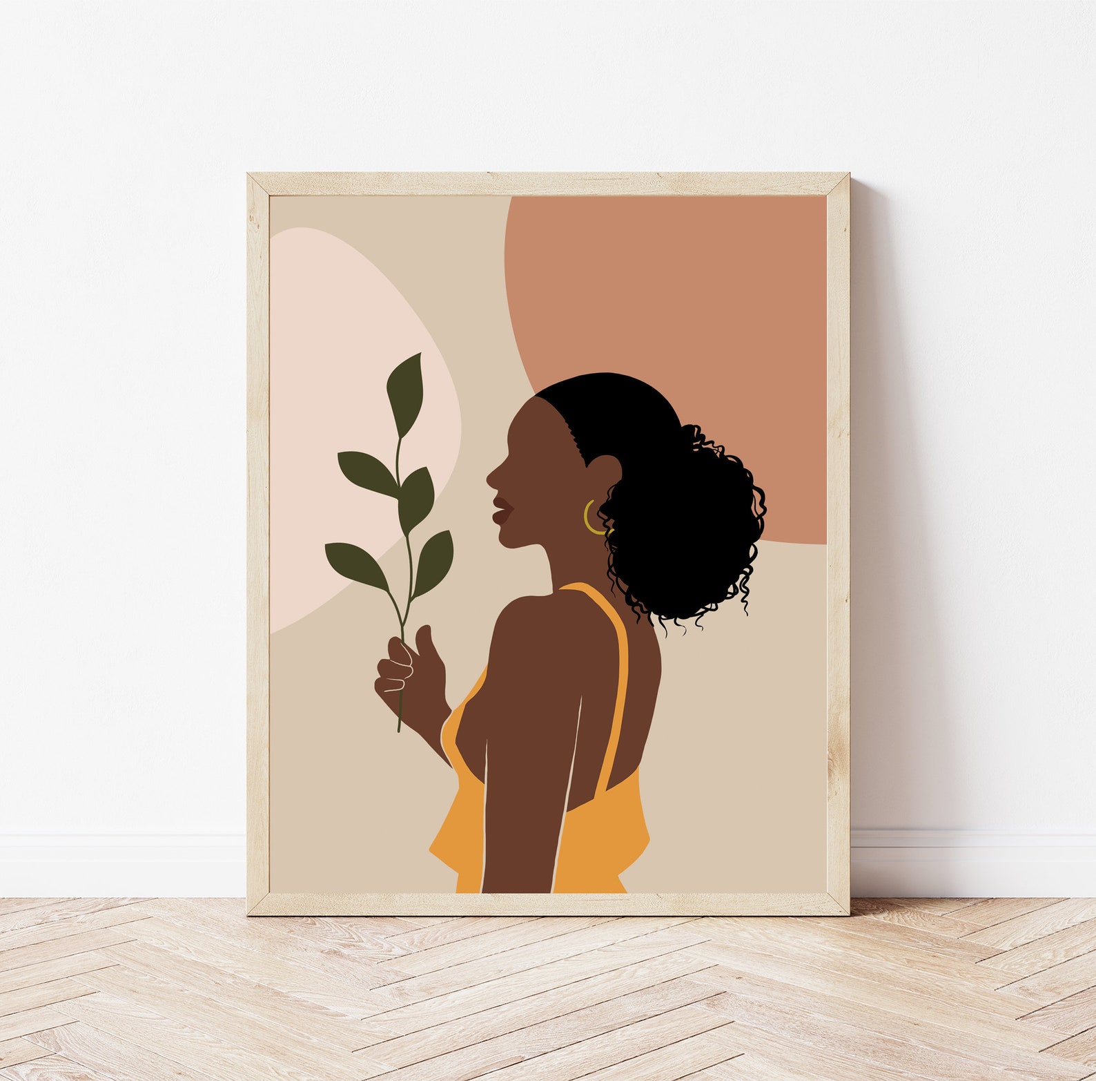 Woman Print Female Printable Wall Art Digital Print Neutral | Etsy