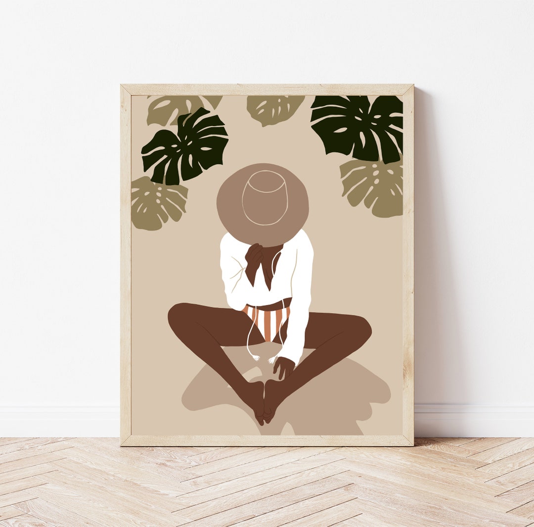 Woman Print, Female Printable Wall Art, Digital Print Neutral Wall Art ...