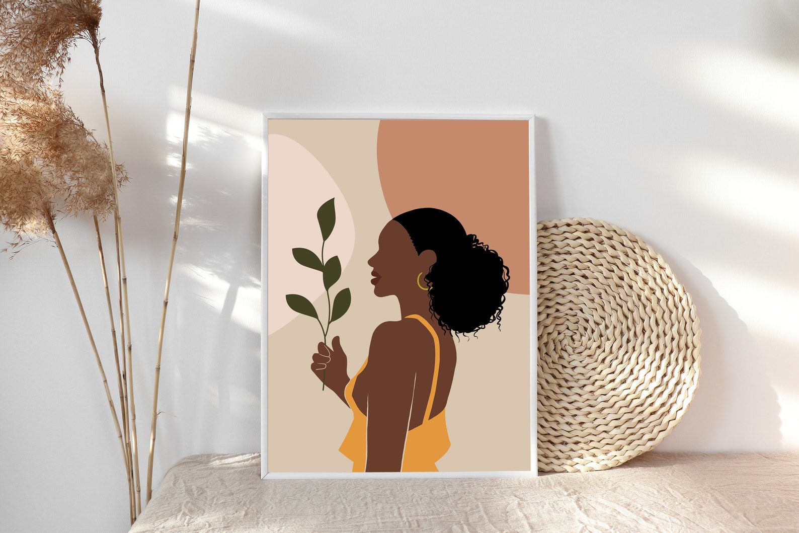 Woman Print Female Printable Wall Art Digital Print Neutral | Etsy