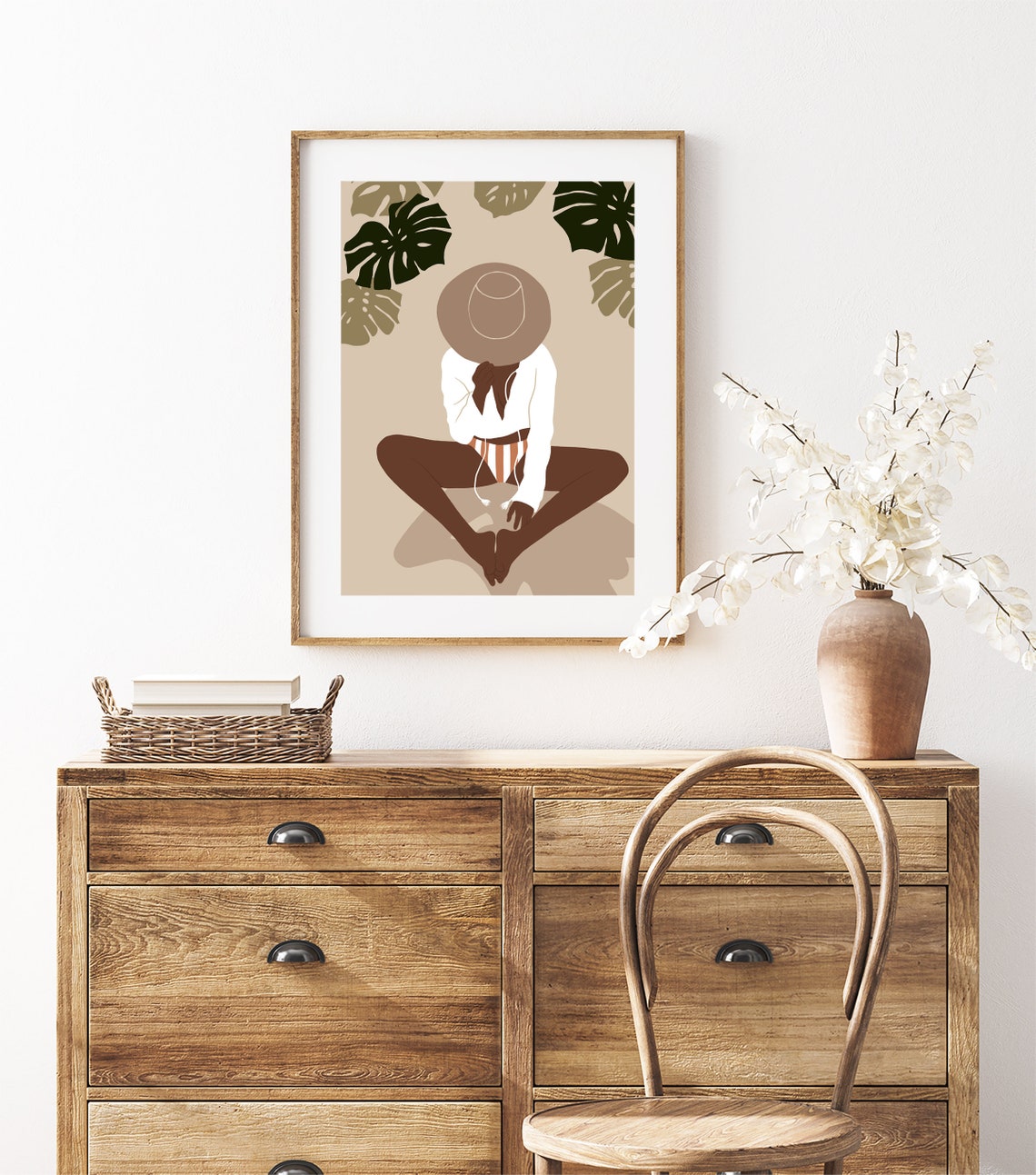 Woman Print Female Printable Wall Art Digital Print Neutral | Etsy