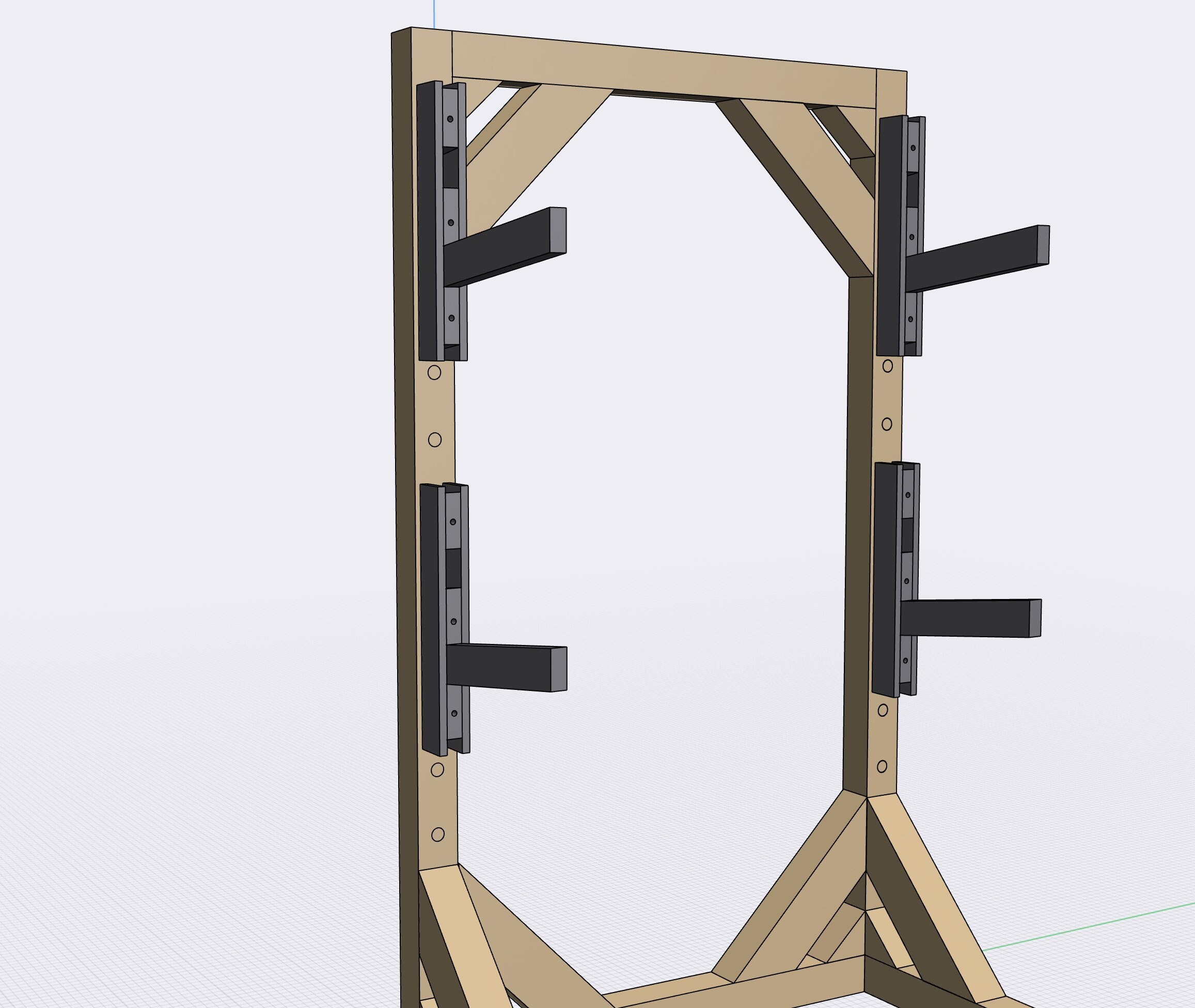 All-purpose Strong Rack Plans (squat Rack, Wood Rack, Mobile, Pull-ups ...