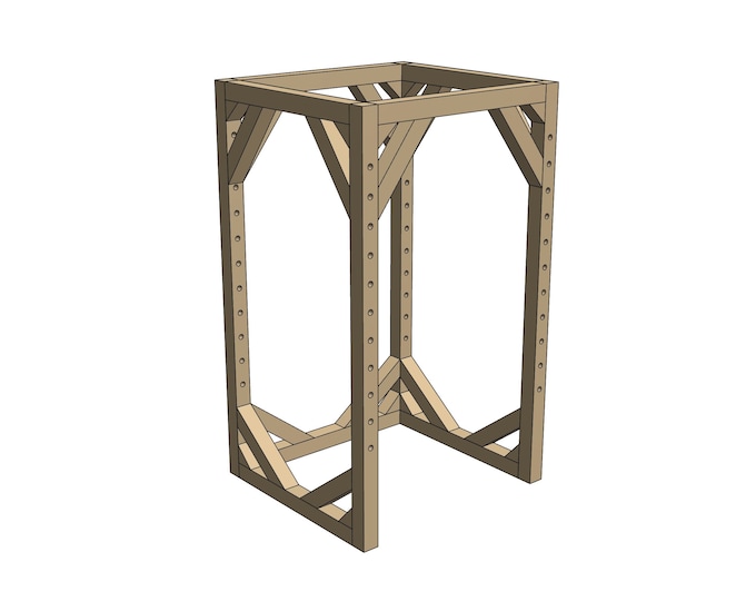 DIY 2x4 Half-rack Plans - Etsy Canada