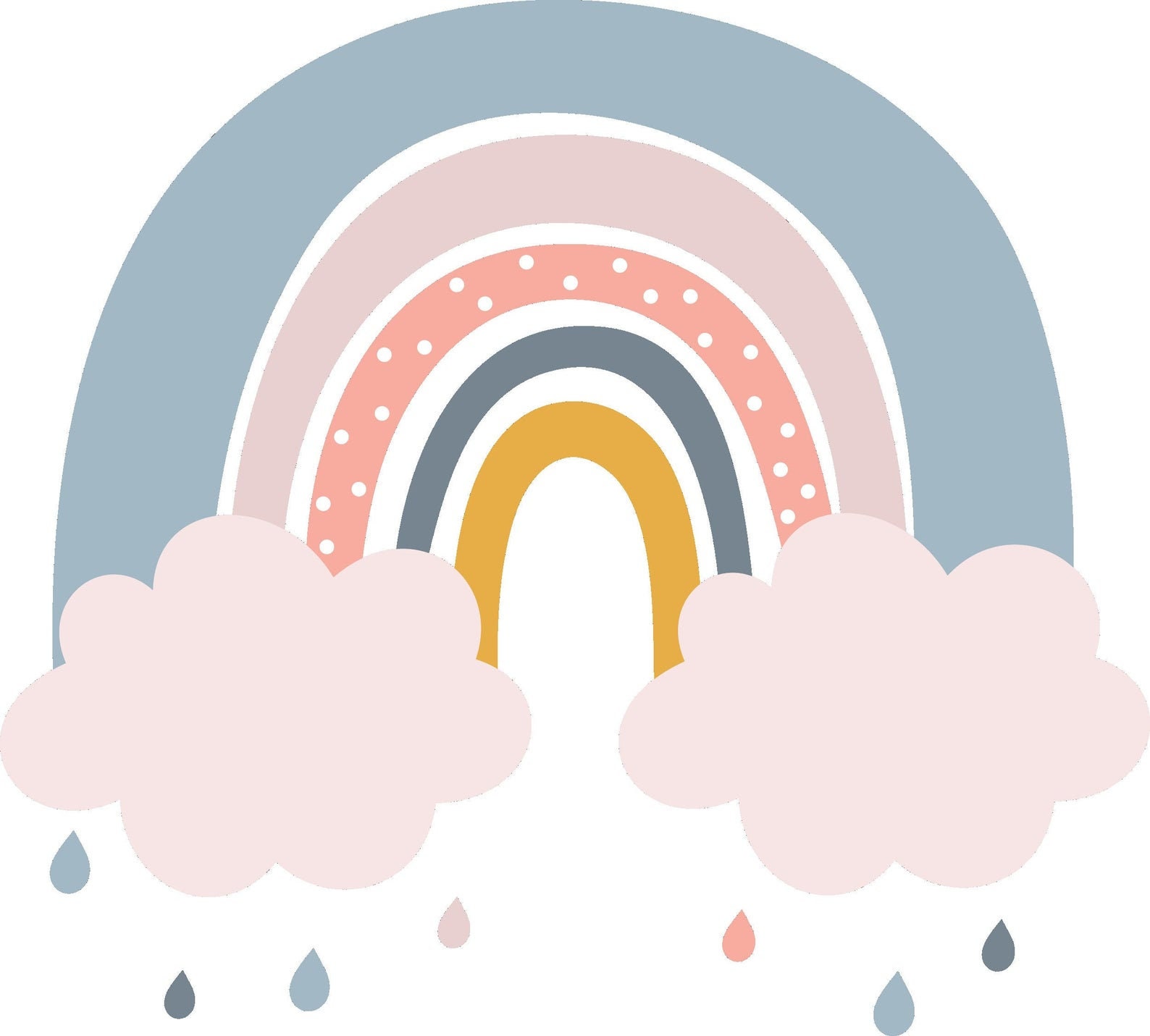 Pastel Rainbow Sticker - Waterproof Vinyl 2in Sticker - Etsy