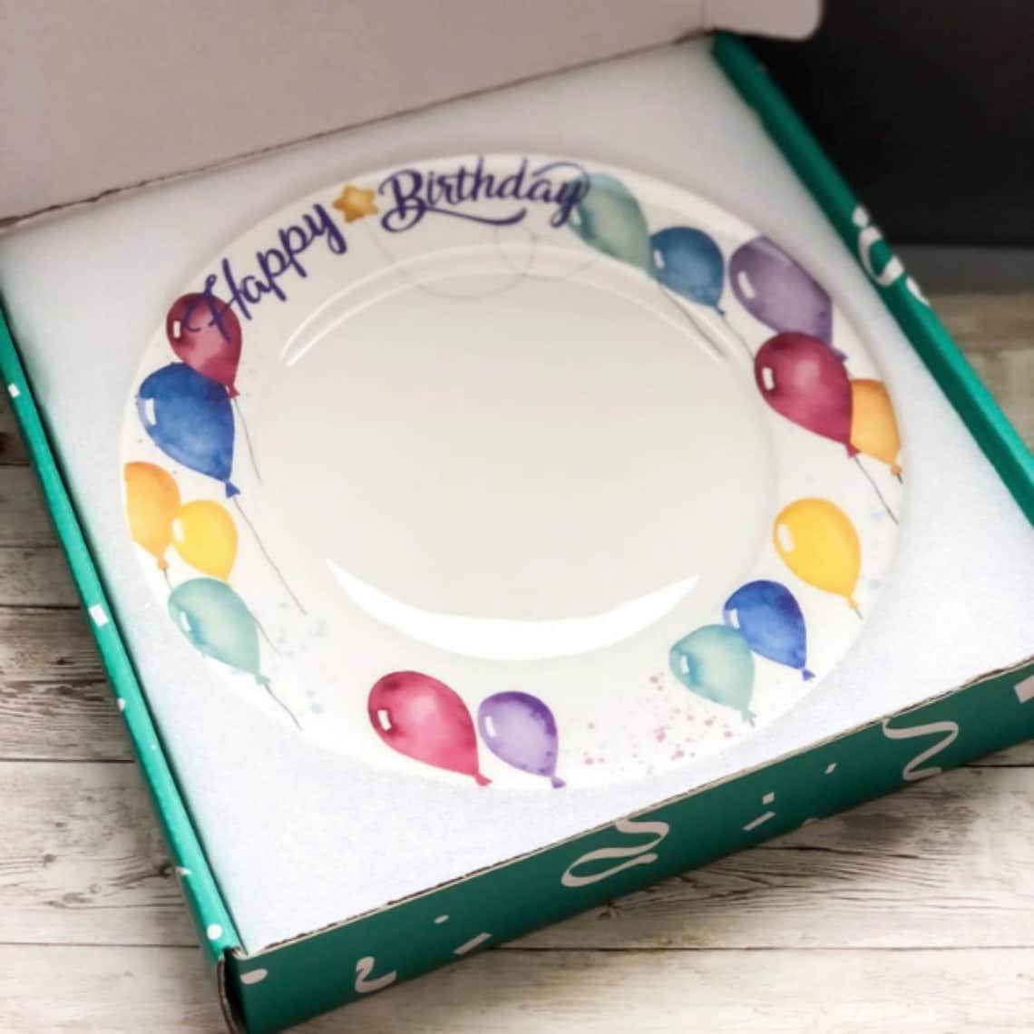 FIRST BIRTHDAY PLATE Set Happy Birthday Party Ceramic - Etsy