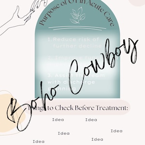 OT Acute Care Hot Sheets - Etsy