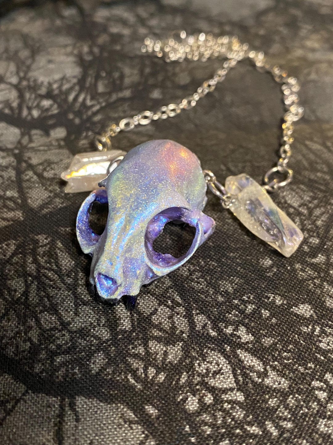 Frostbite- Cat Skull Necklace - Etsy