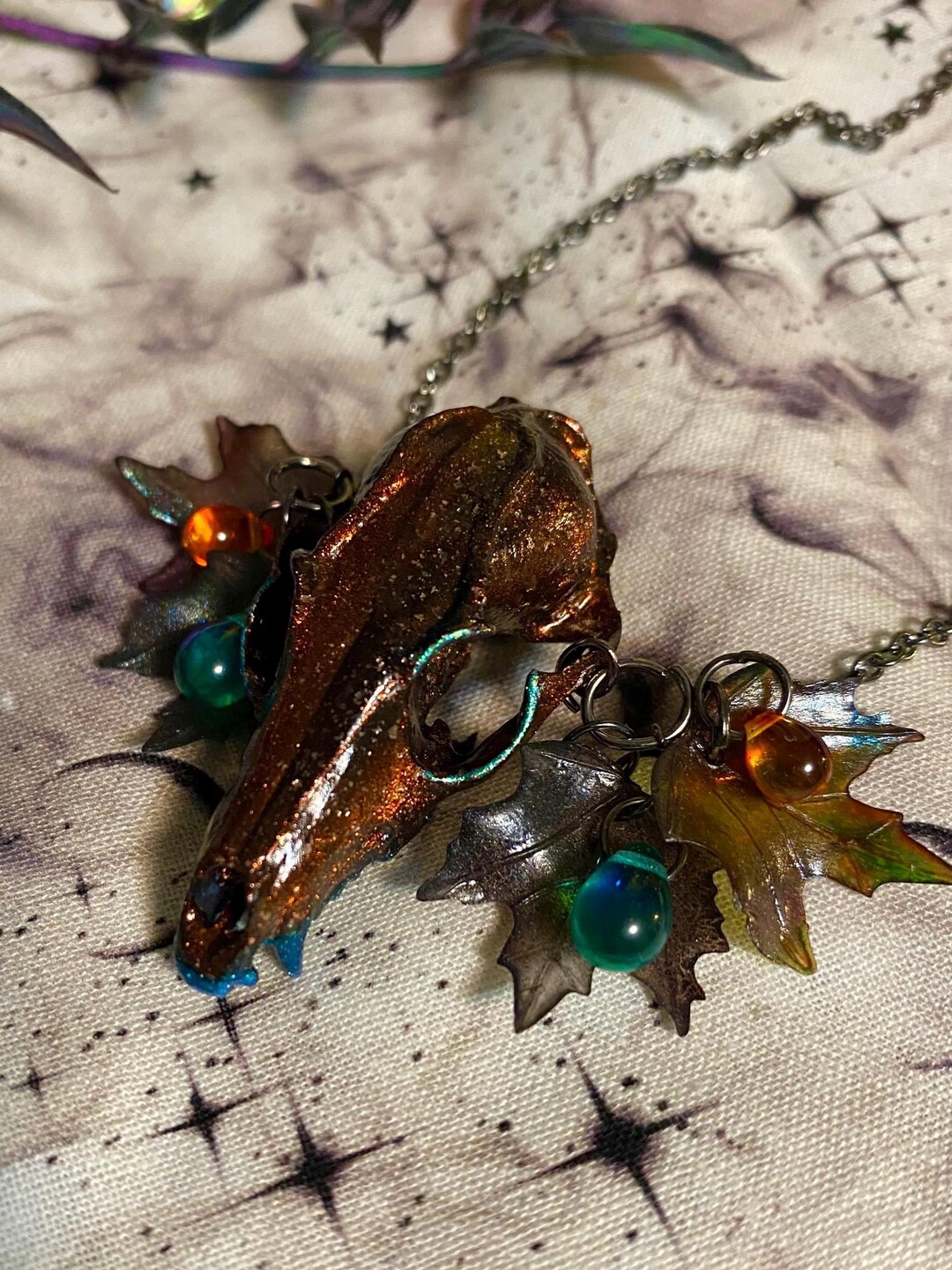 Nox Arcana- Fox Skull Necklace - Etsy