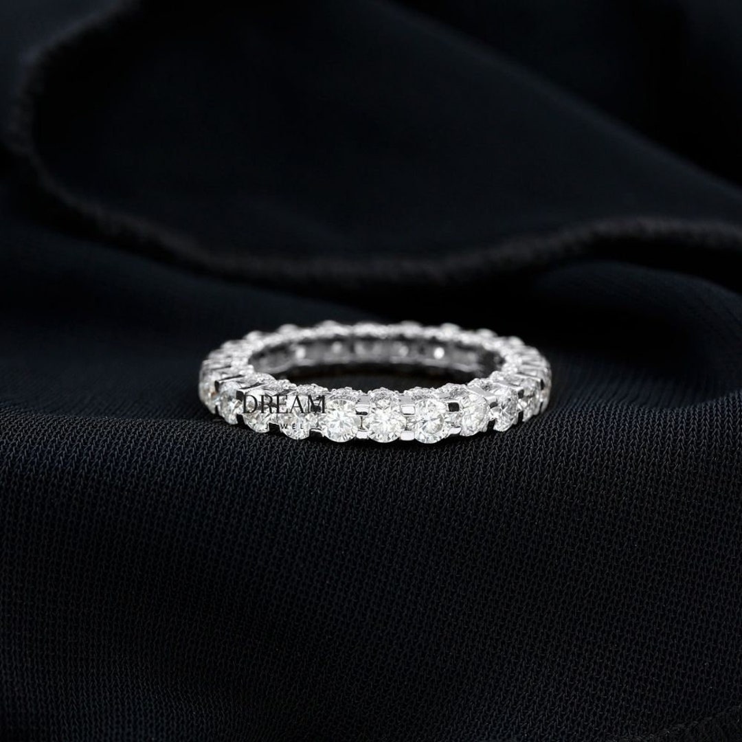 Beautiful Wedding Band for Women, Engagement Full Eternity Band, 14K ...