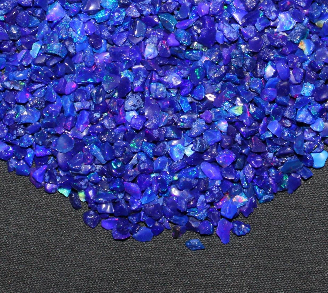 Ópalo azul en bruto, Ópalo azul etíope en bruto pulido, Ópalo azul ...