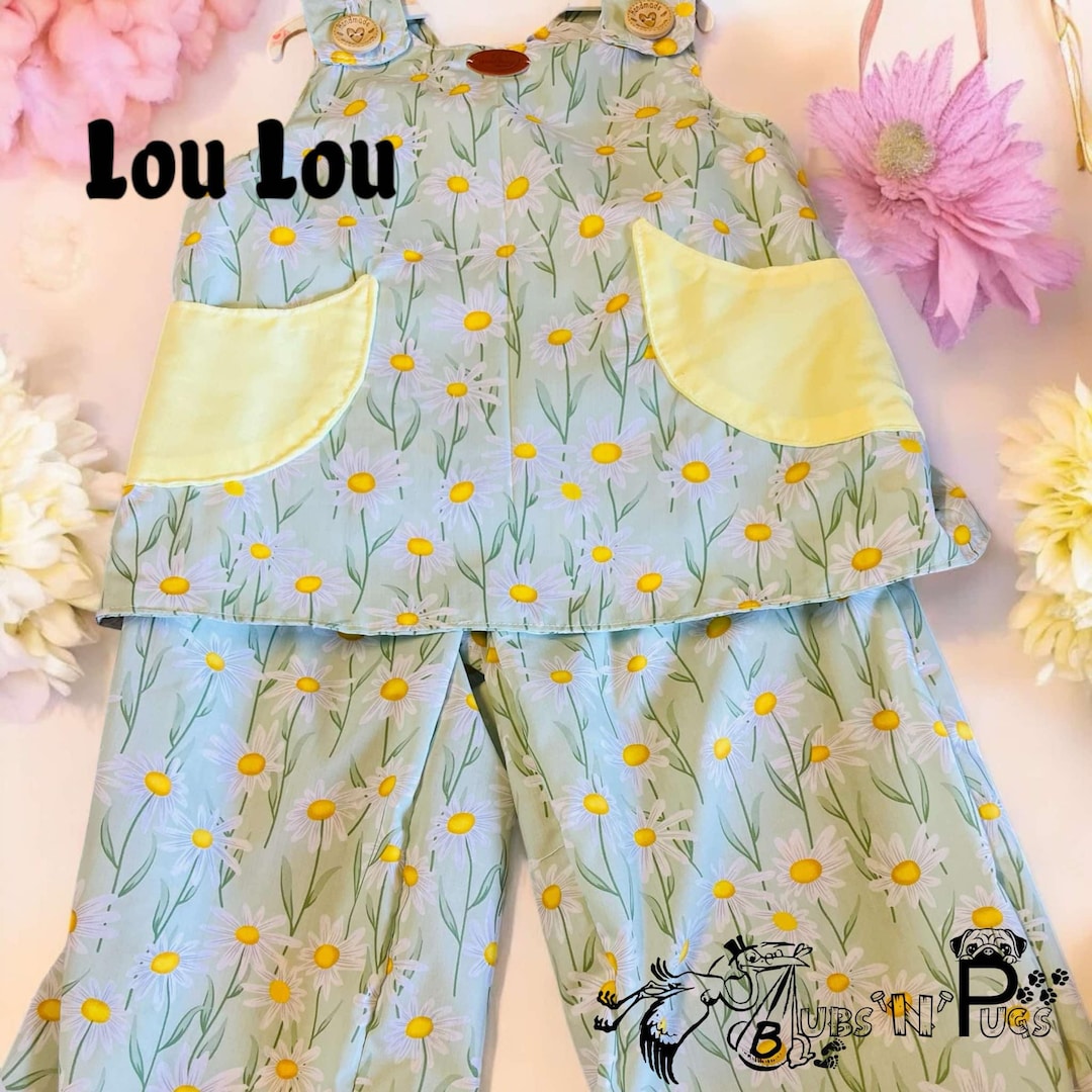 Lou Lou, Cross Over Back Smock Style Top With Matching Flares 18-24 ...