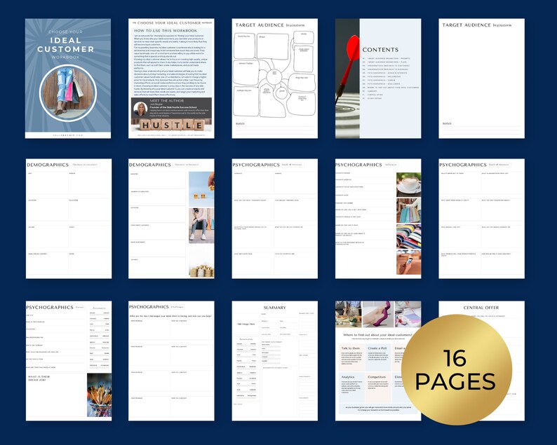 Ideal Customer Avatar Workbook, Choose the Target Audience for Your ...