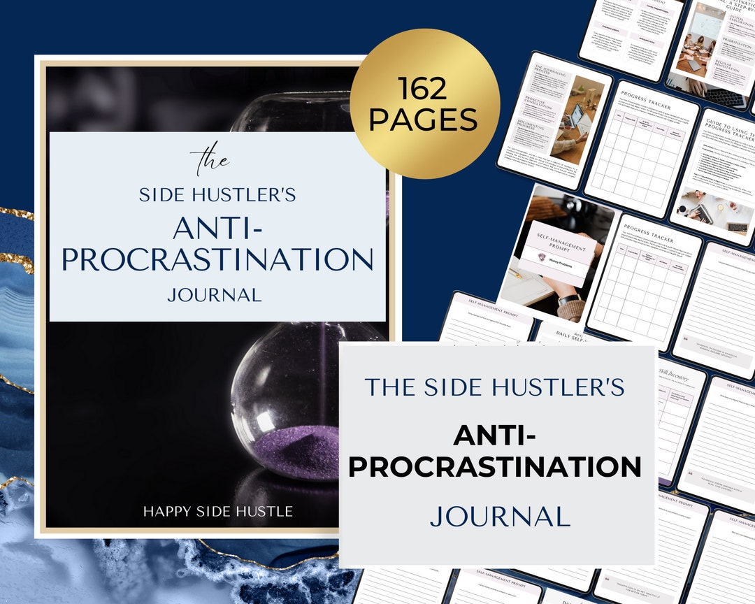 Anti-procrastination Journal for Side Hustlers, INSTANT DOWNLOAD ...