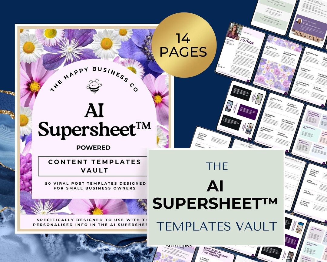 AI Supersheet™ Templates Vault for Small Business Owners, Chatgpt ...