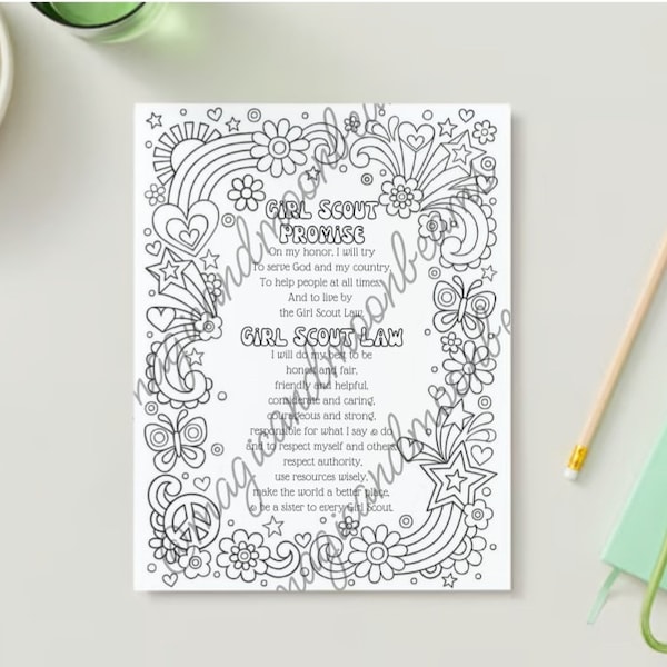 Girl Scout Law - Etsy