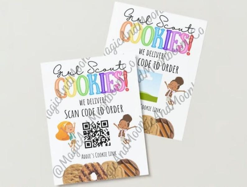 Downloadable Girl Scout Cookie Sales Flyer- Add Your Own QR Code in ...