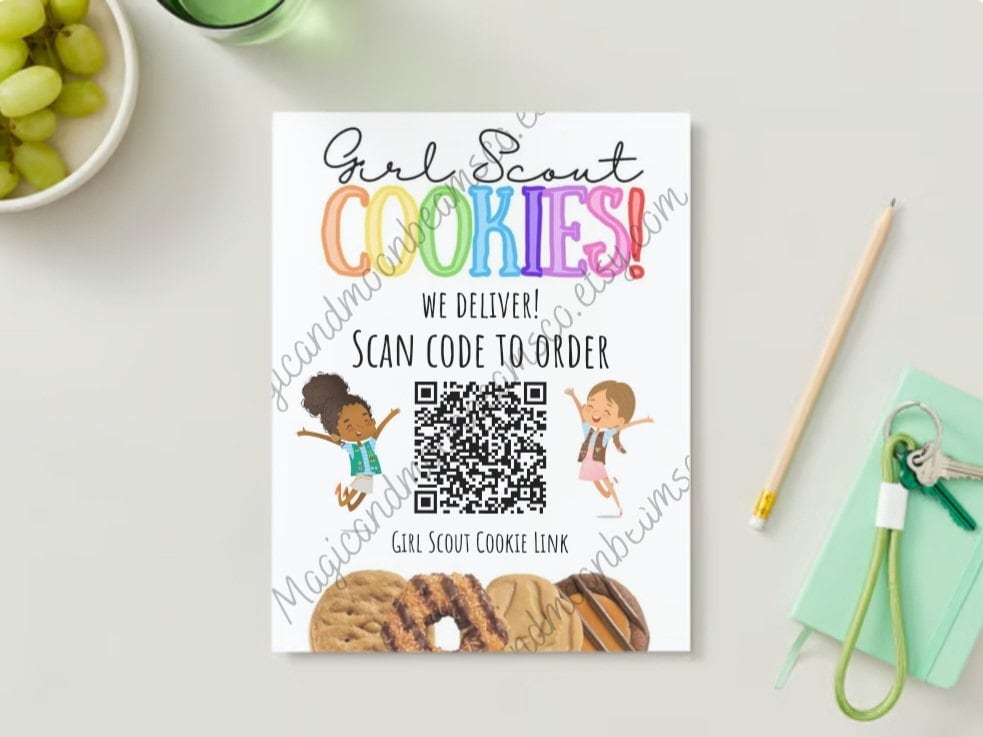 Downloadable Girl Scout Cookie Sales Flyer Editable in Free Canva App ...