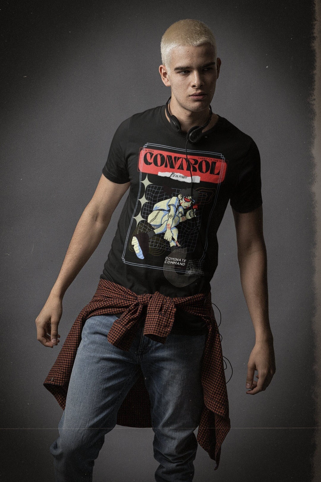 Control-alt Clothing Urban Tshirt, Streetwear Black Shirt, Edgy T-shirt ...