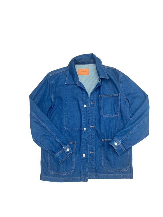 Sandro Blue Raw Denim Jacket - Gem