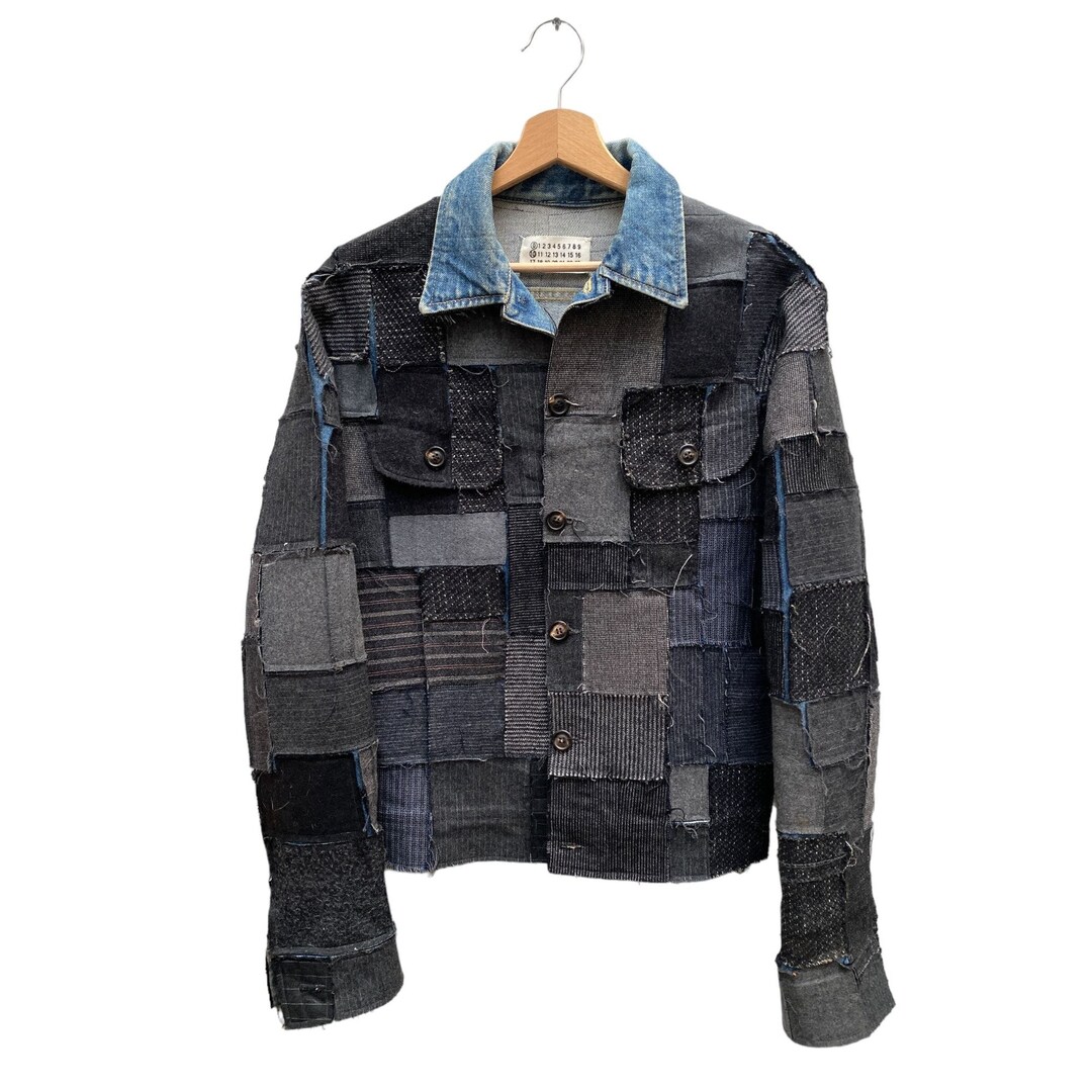 Margiela Artisanal 1/1 Denim Tweed Patchwork Jacket Size S - Etsy