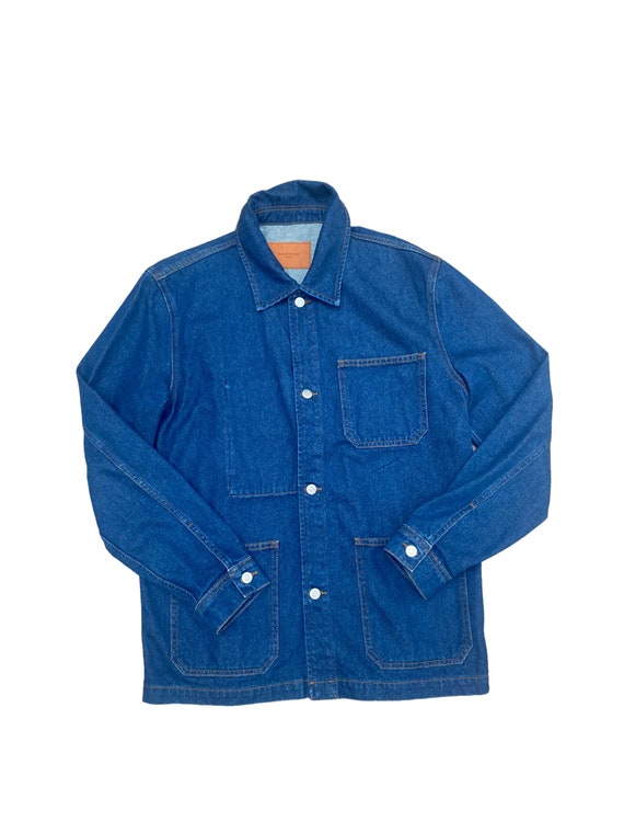 Sandro Blue Raw Denim Jacket - Gem