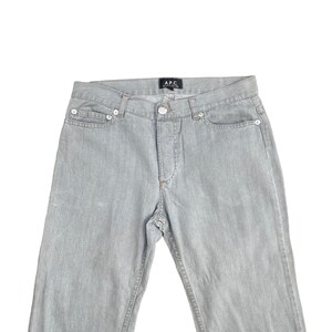 A.P.C. Grey Denim Jeans Straight Fit - Etsy