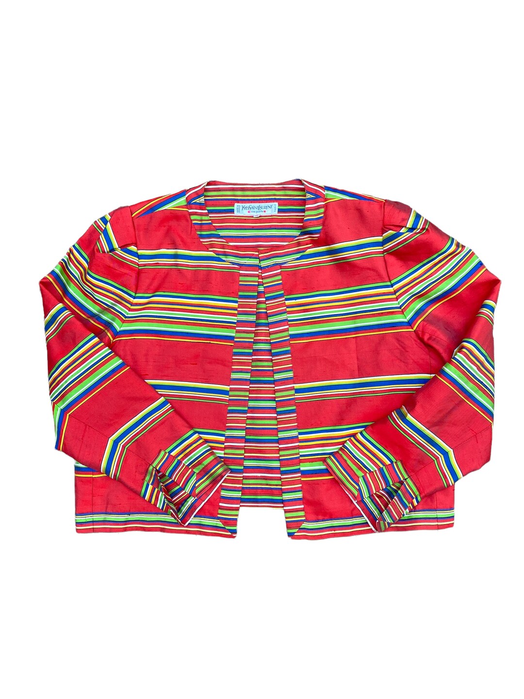 Yves Saint Laurent Red Striped Jacket Size 46 Fits M - Etsy