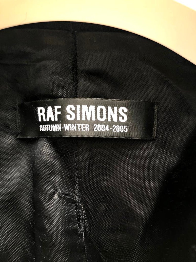 Raf Simons Waves Black Zipped Coat - Etsy