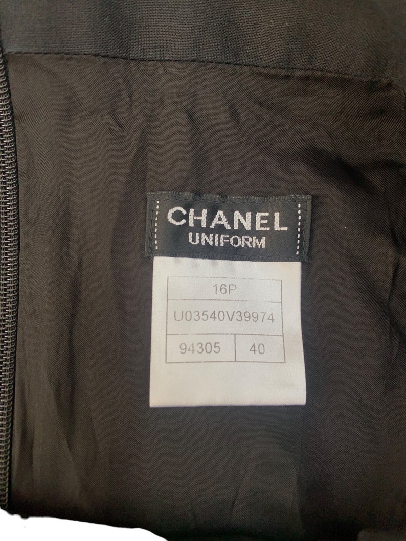 Chanel Uniform Black Skirt - Etsy